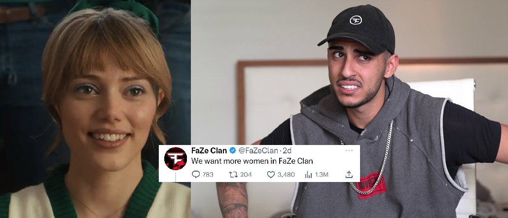 FaZe Clan (RAIN) Blasts Stranger Things Grace Van Dien
